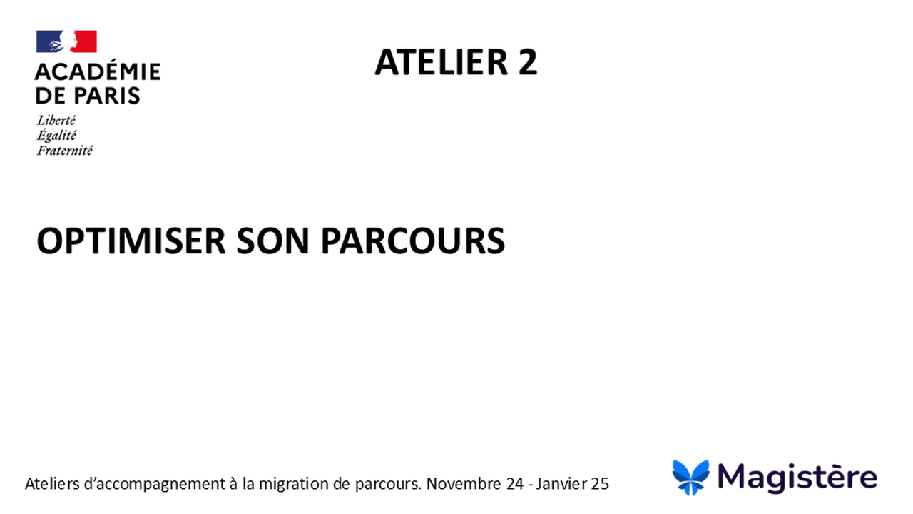 PodEduc - Atelier 2_Optimiser Un Parcours Pour Le Migr…