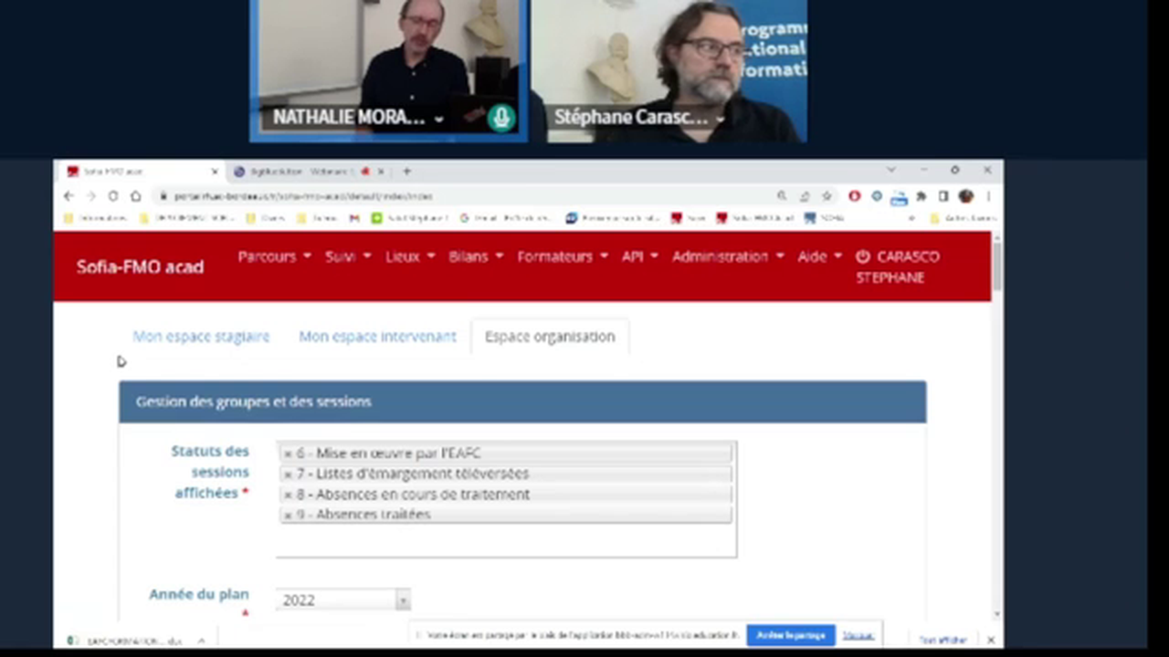 PodEduc - DGESCO-Formation - Animation de réseaux - Webinaire Système Information De La Formatio…