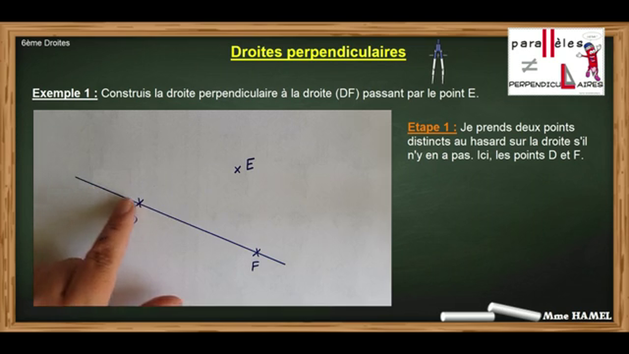 PodEduc - Droites - Tracer Des Droites Perpendiculaire…