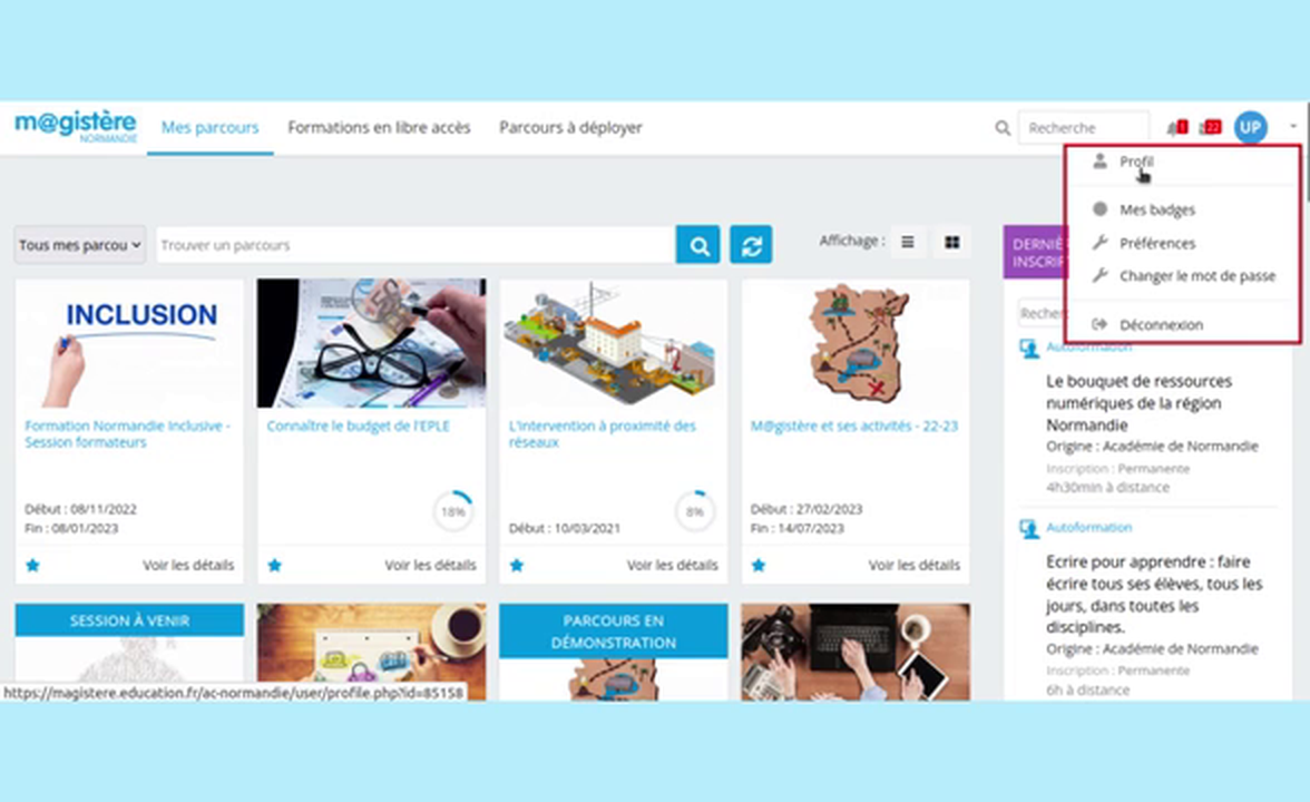 PodEduc - EAFC Normandie - Tutoriels - Tutoriel - Se Connecter À M@Gistère