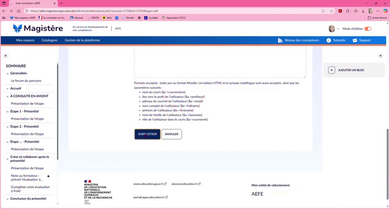 PodEduc - Comment Partager Un Parcours Magistere Avec