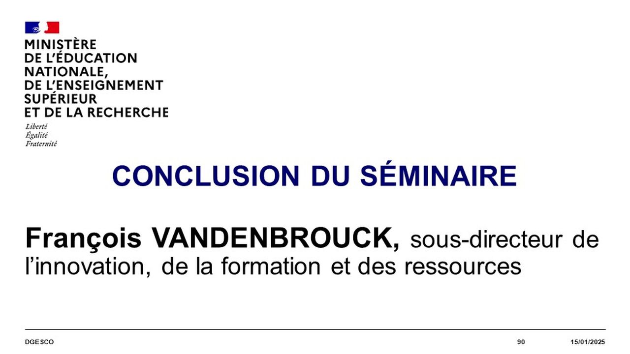 PodEduc - 06 Séminaire Nouveaux Programmes - Conclusio…