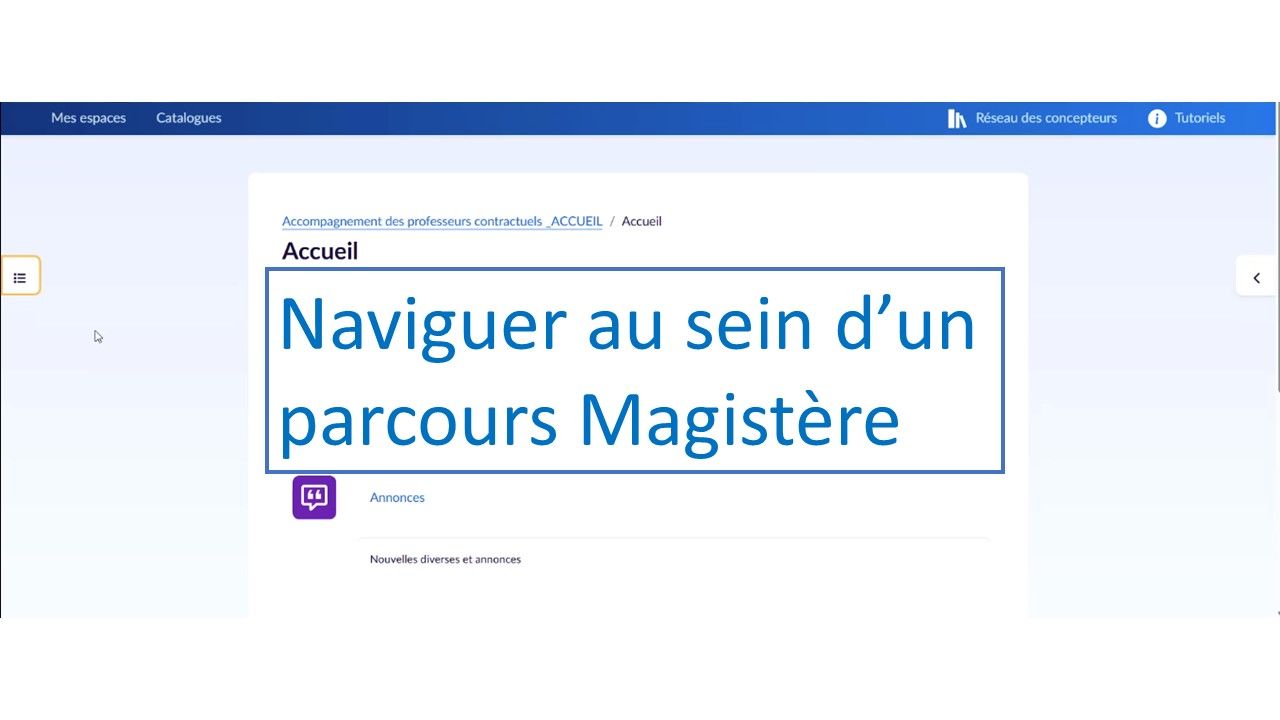 PodEduc - Tutoriel Navigation Magistere.Mp4