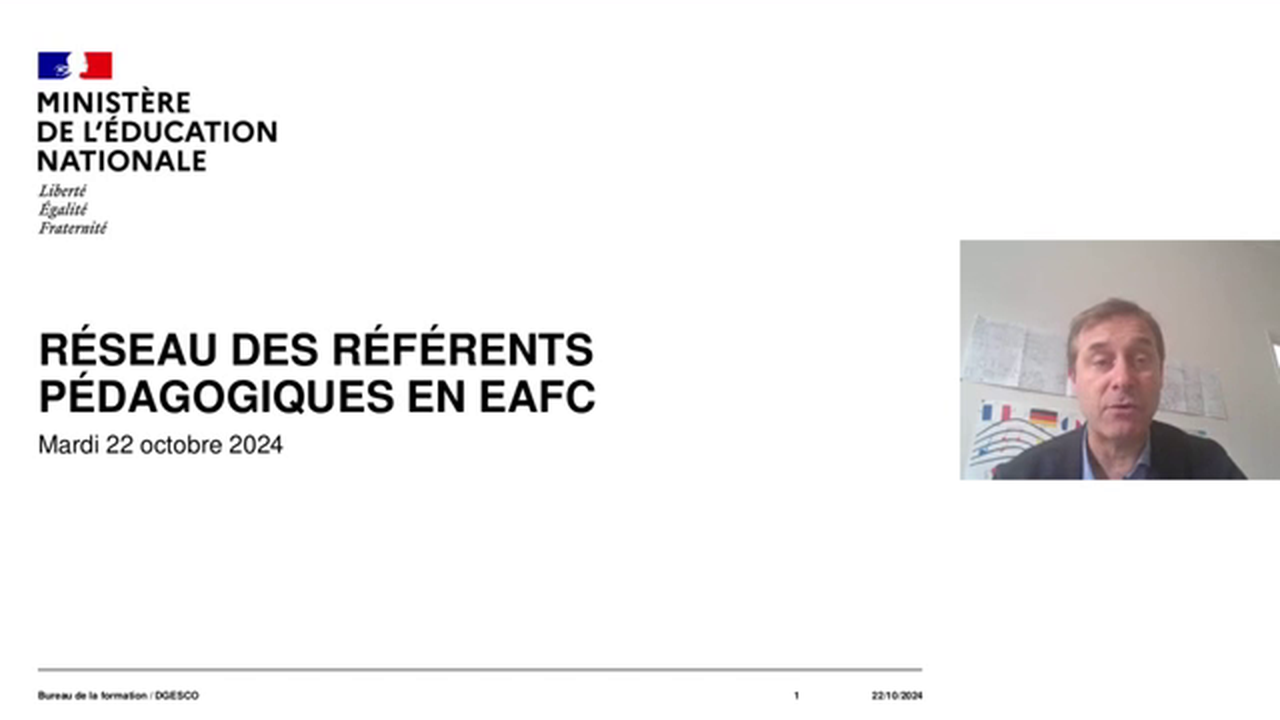 PodEduc - DGESCO-Formation - Animation de réseaux - Introduction Réseau Eafc.Mov