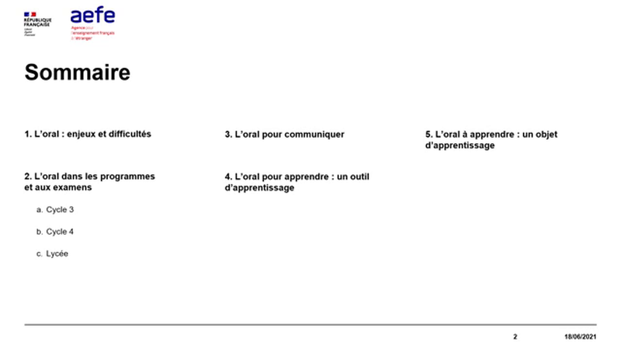 PodEduc - AEFE - Magistère - Vidéo-Comprendre Les Enjeux De L’Oral – Part…