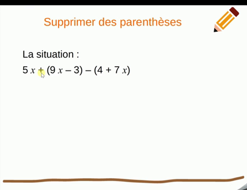 PodEduc - Supprimer Des Parenthèses