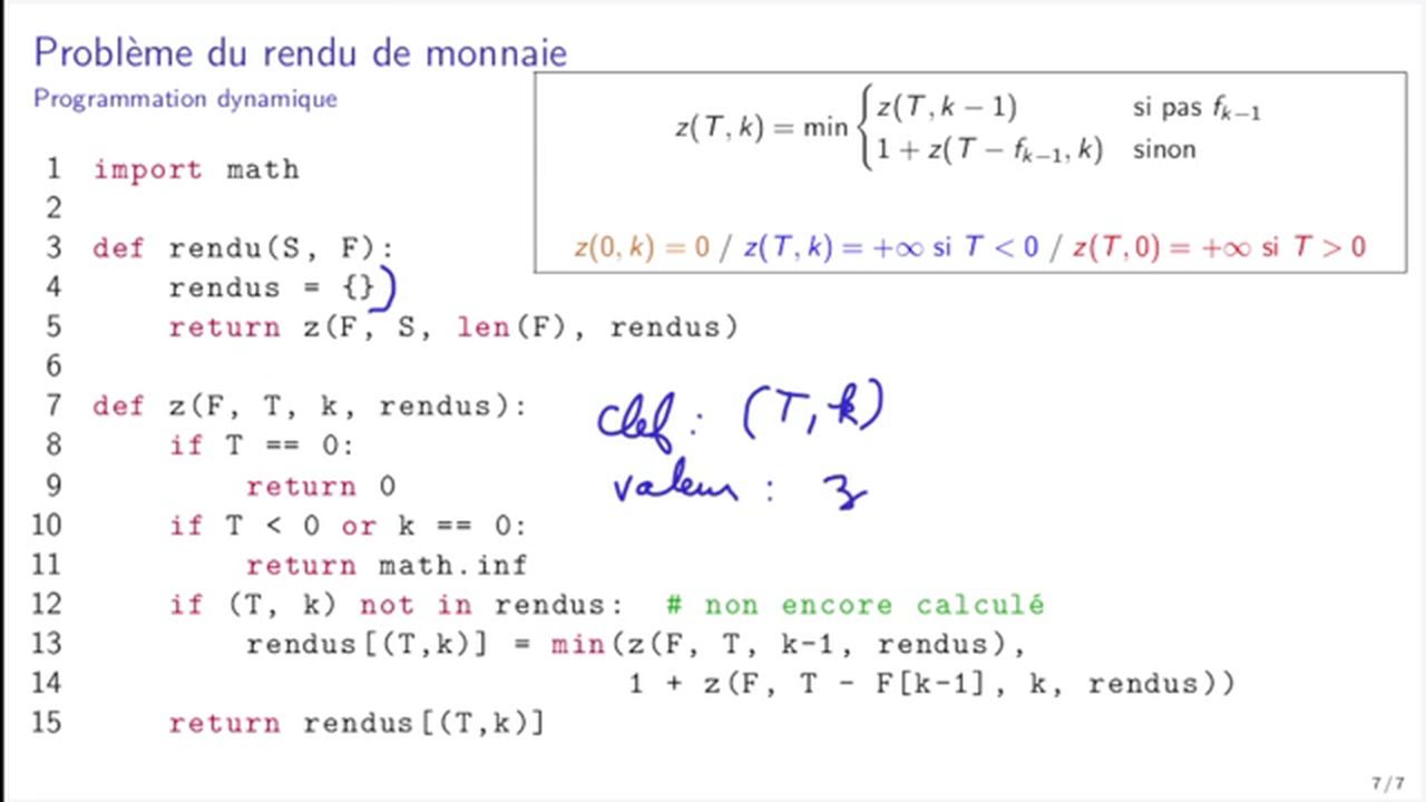 PodEduc - Programmation Dynamique - Partie 2