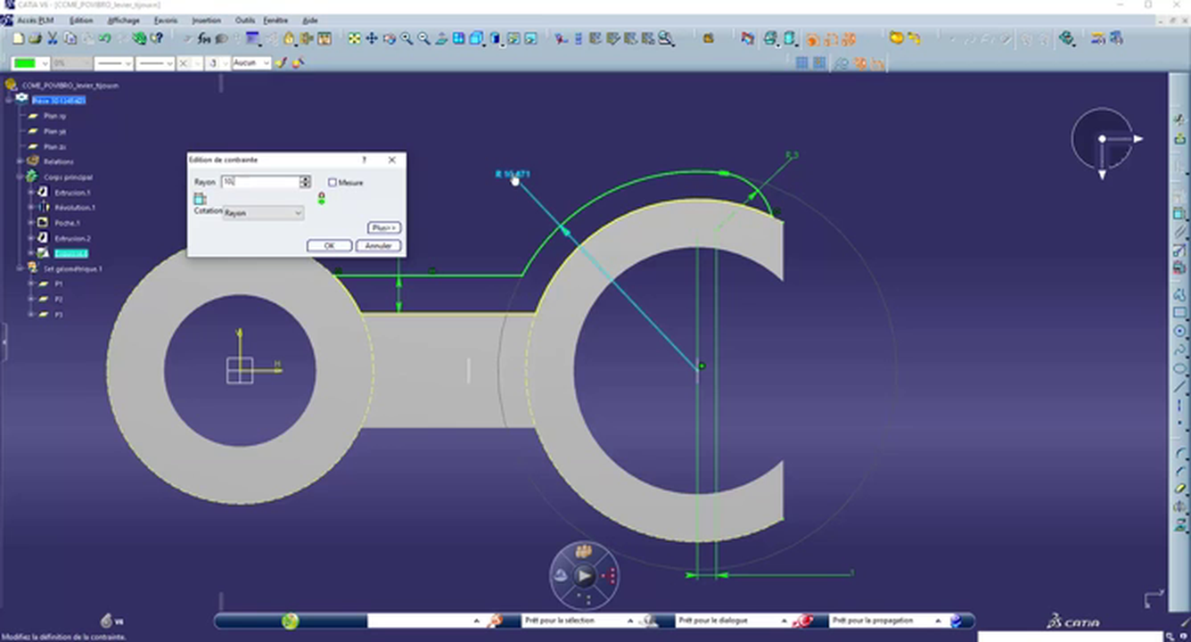 PodEduc - Ponceuse Vibrante - Modélisation Du Levier