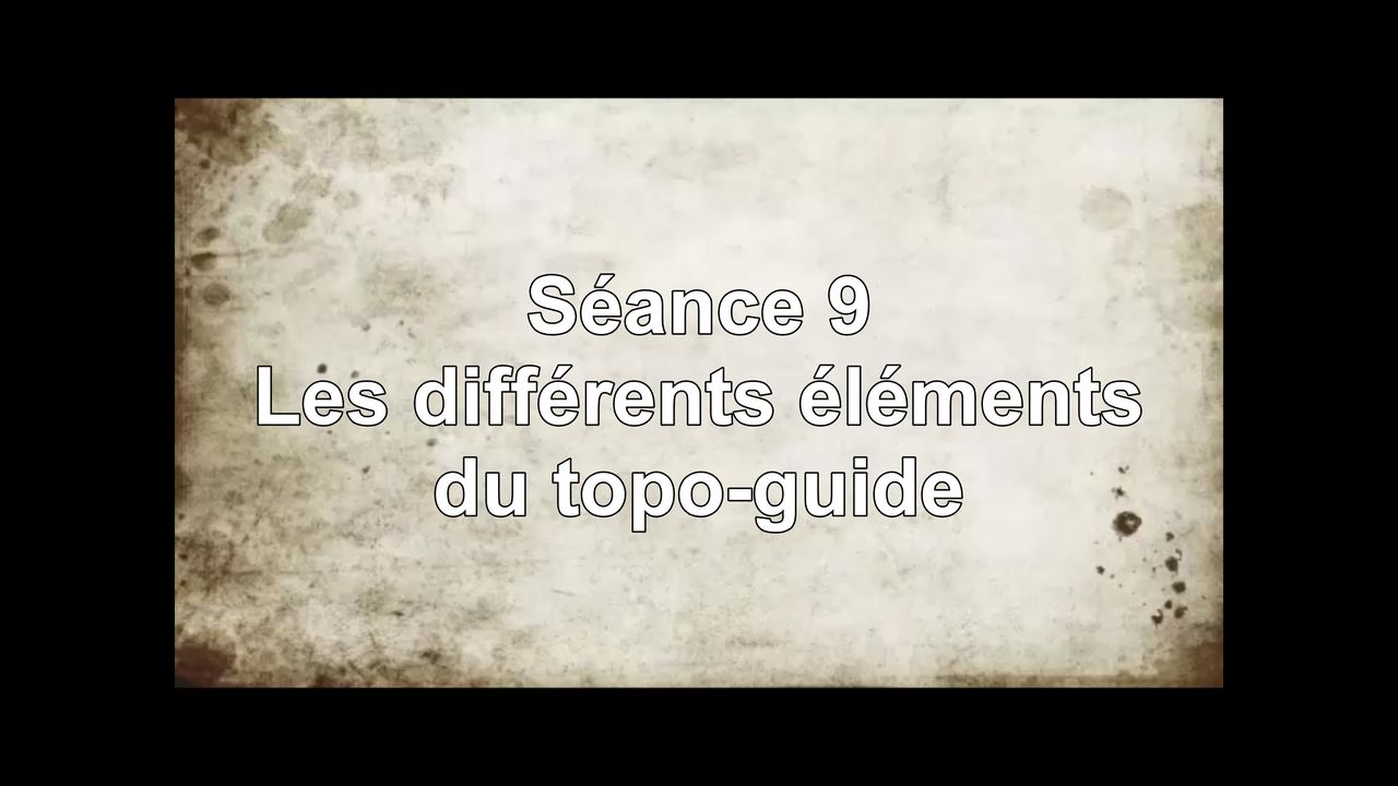 PodEduc - Séance 9 - Les Différents Éléments Du Topo-G…