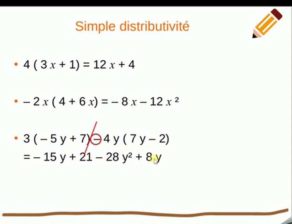 PodEduc - Simple Distributivité