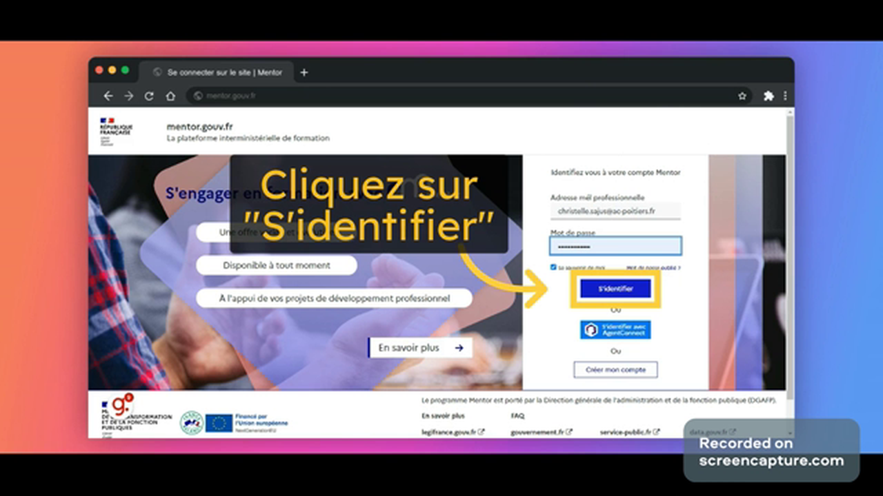 PodEduc - Création Compte Mentor Et Connexion.Mp4
