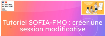 PodEduc - Créer Une Session Modificative Dans Sofia Fmo