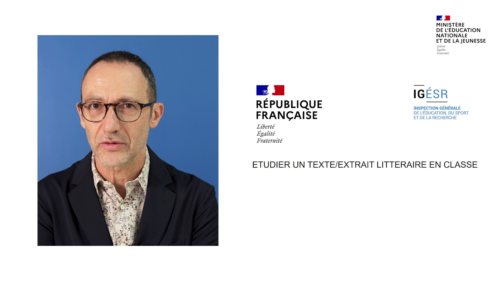 PodEduc - DGESCO-Formation - Étudier Un Texte/Extrait Littéraire En Class…