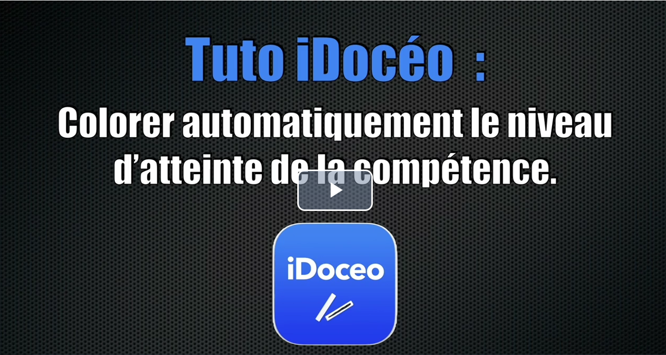 PodEduc - Tuto Idocéo : Colorer Automatiquement Le Niv…
