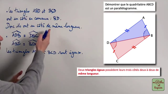 PodEduc - Les Triangles Égaux - 4Ème - Ym