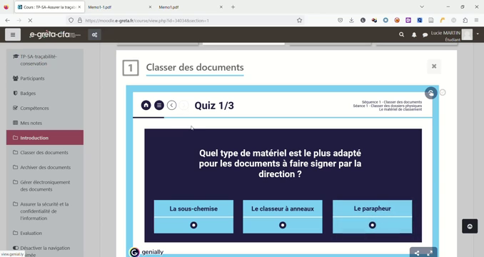 PodEduc - Navigation Sur E-Greta-Cfa/Moodle