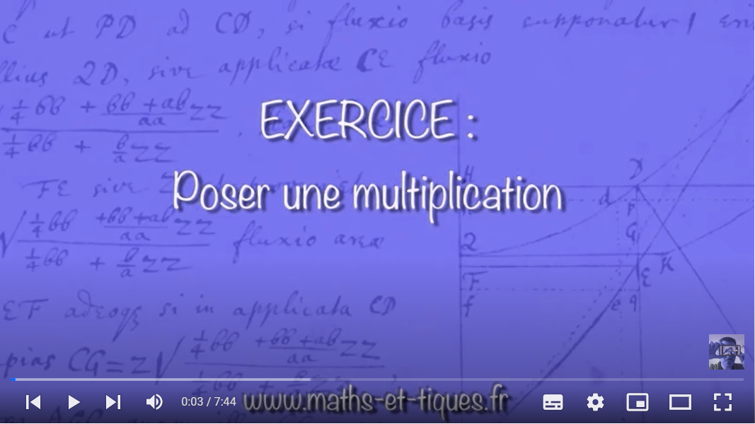PodEduc - 6. Poser Une Multiplication - Cm2 Sixième.…