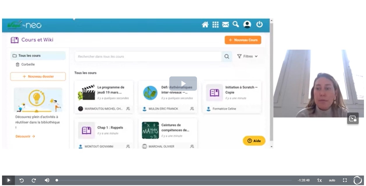 PodEduc - DRANE Guyane - Formations aux usages sur l'ENT - Classe Virtuelle 2 - Approche ...