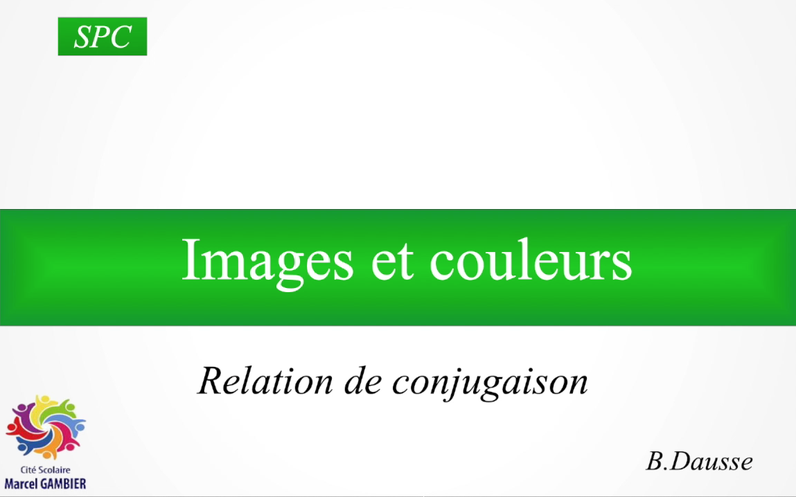 PodEduc - Relation De Conjugaison