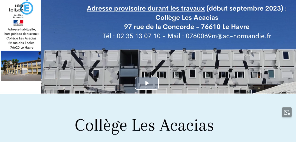 PodEduc - Collège Les Acacias