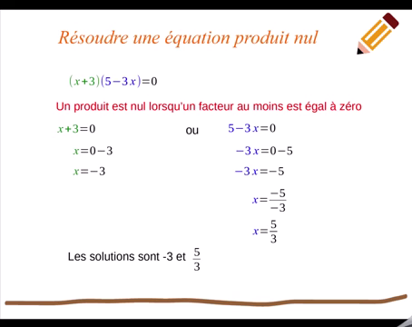 PodEduc - Résoudre Une Équation Produit Nul