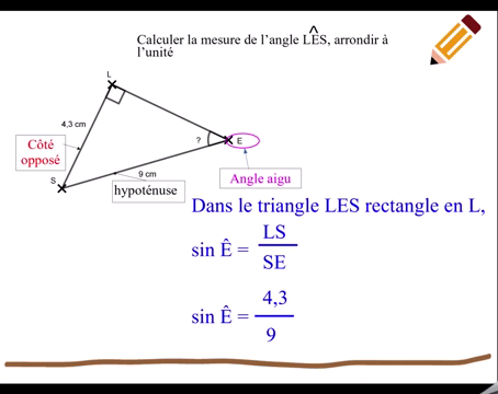 PodEduc - Calculer Un Angle Avec La Trigonométrie