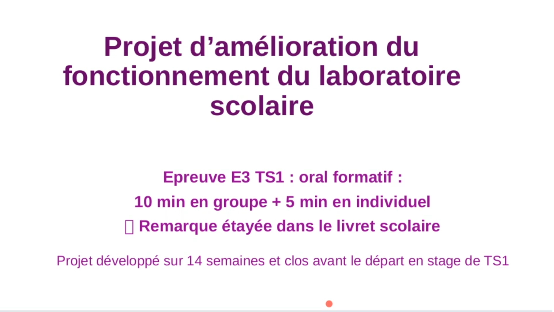 PodEduc - 5. Projet Amelioration Laboratoire