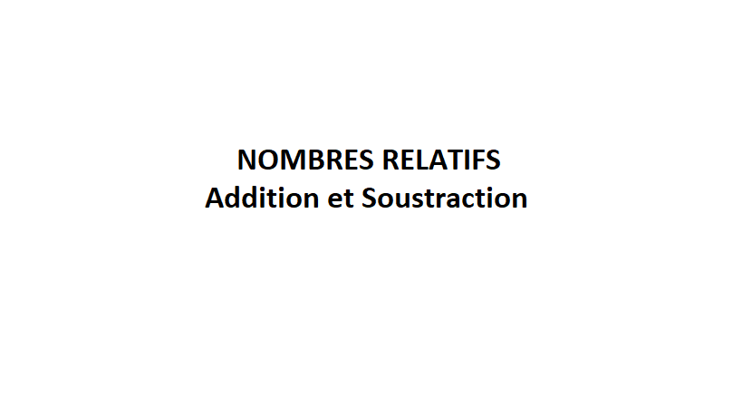 PodEduc - Nombrerelatifs - Addition