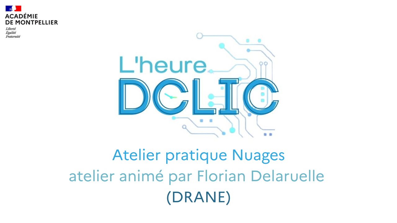 PodEduc - Atelier Dclic : Atelier Pratique Nuages - Dr…