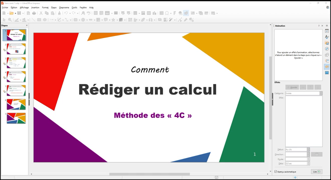 PodEduc - Rédiger Un Calcul (Méthode Des 4c)