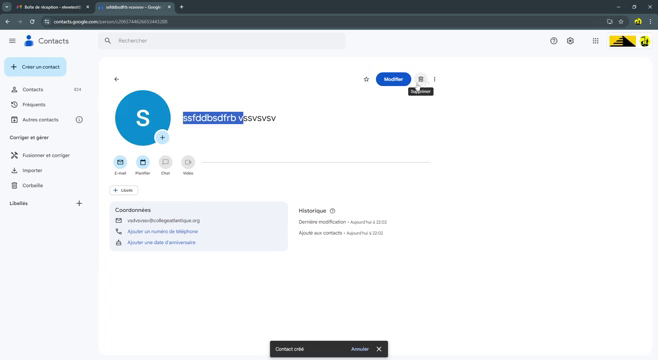 PodEduc - 01 Contacts Créer Un Contact
