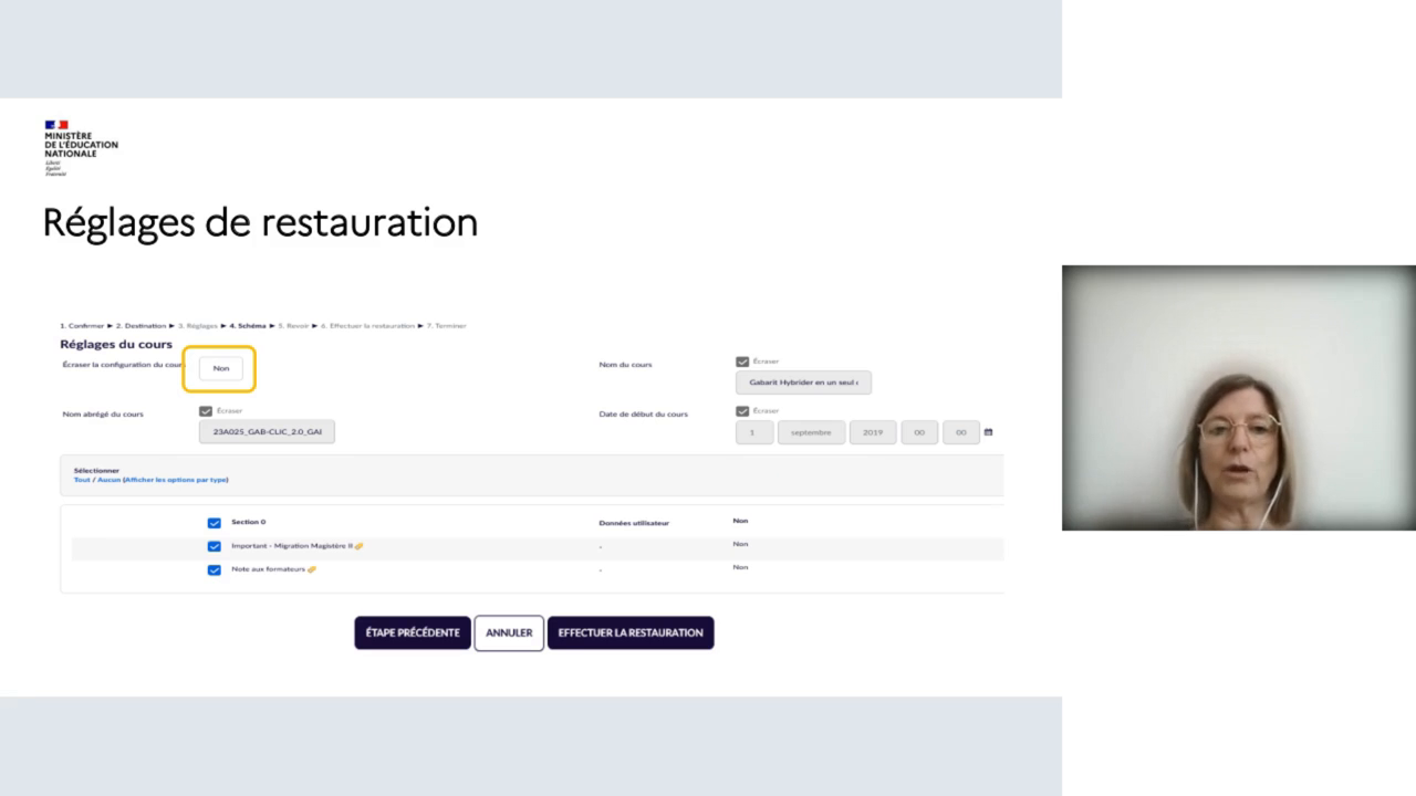 PodEduc - Restauration D'Un Parcours Dans Magistère 2