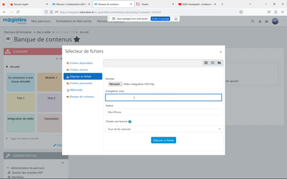 PodEduc - Intégration Vidéo H5p.Webm