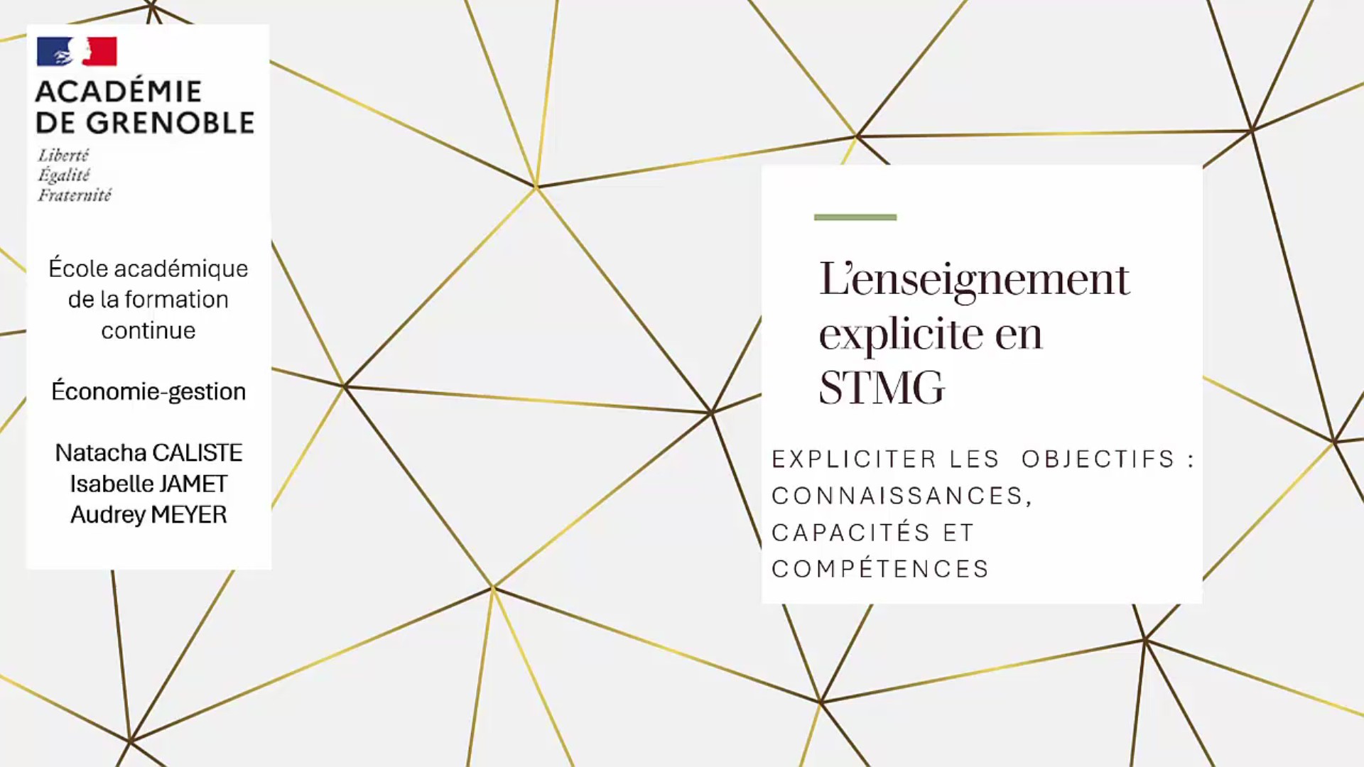 PodEduc - Enseignement Explicite 3 : Expliciter Les Ob…