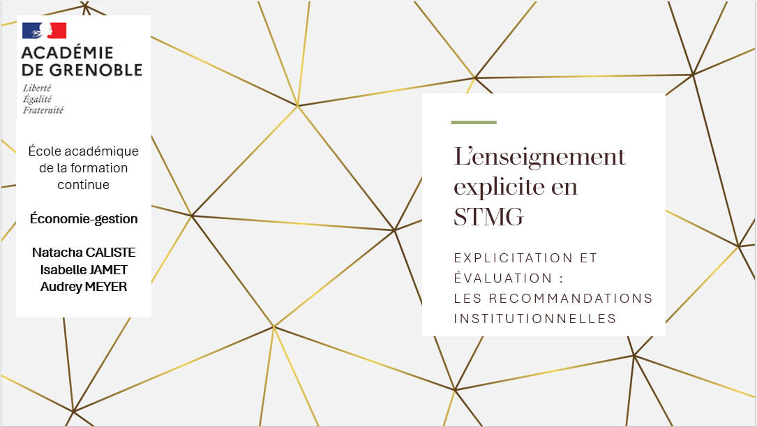 PodEduc - Enseignement Explicite 6 : Recommandations I…