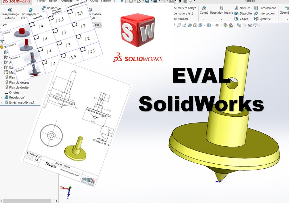 PodEduc - Présentation Evaluation Solidworks - Toupie