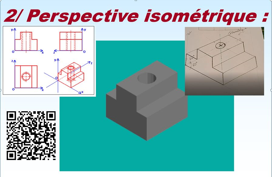 PodEduc - Réalisation Perspective Isométrique - Écrou