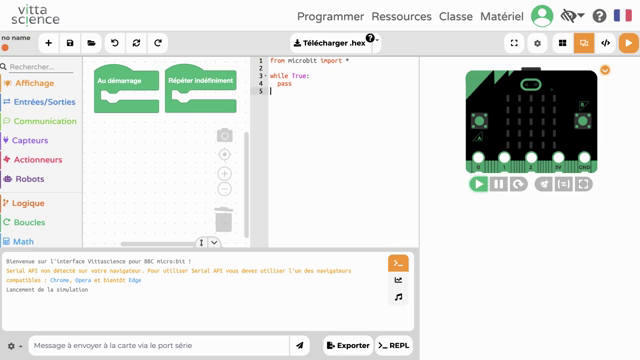 PodEduc - Capytale Vittascience : Tuto Micro:Bit