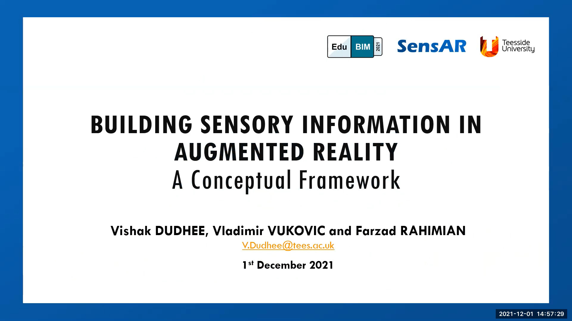 PodEduc - Building Sensory Information In Augmented Re…