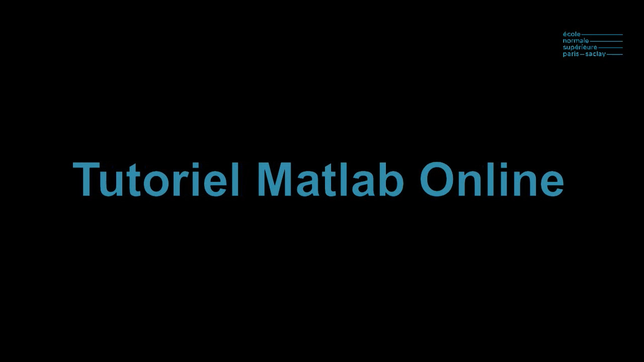 PodEduc - Tutoriel Matlab Online