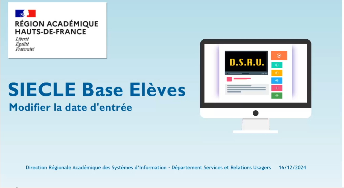 PodEduc - Modifier La Date D'Entrée