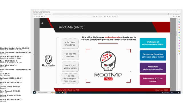 PodEduc - Réseau CERTA - Webinaire Root-Me Pro - Novembre 2022