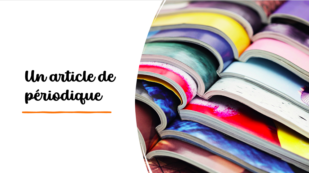 PodEduc - Un Article De Périodique