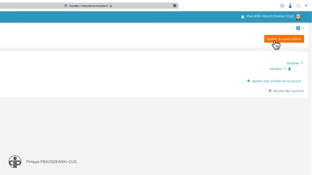 PodEduc - DRANE Normandie - Moodle - Organiser Le Cours Les Sections .Mp4